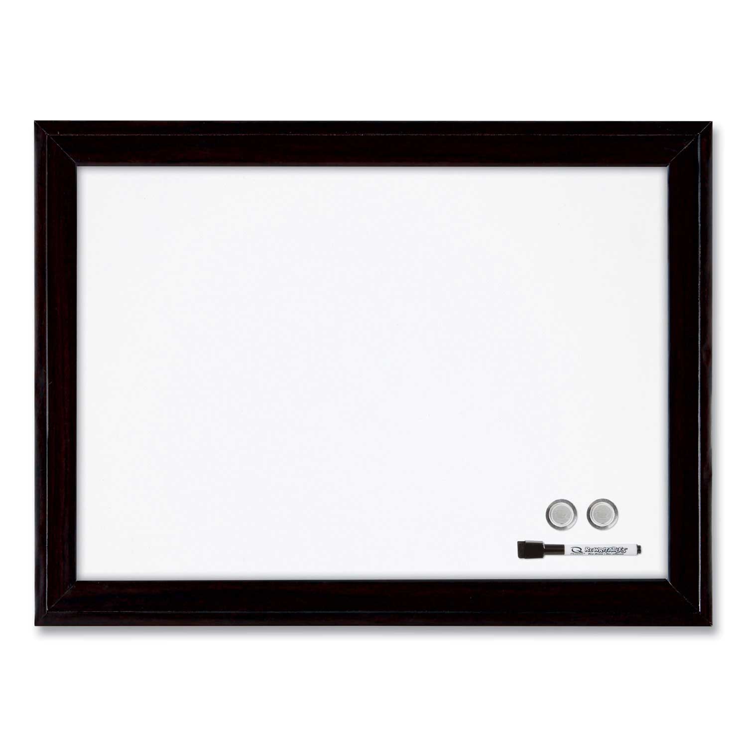 Quartet Home Decor Magnetic Black Wood Frame Dry Erase Board, 23 x 17 ...