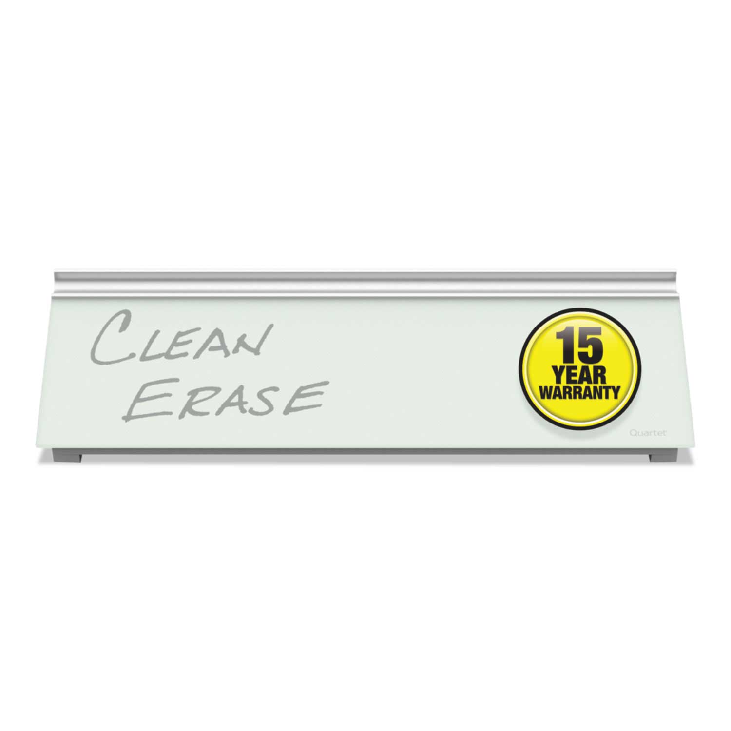 Quartet White Glass Dry Erase Desktop Computer Pad, 18 x 6 inch