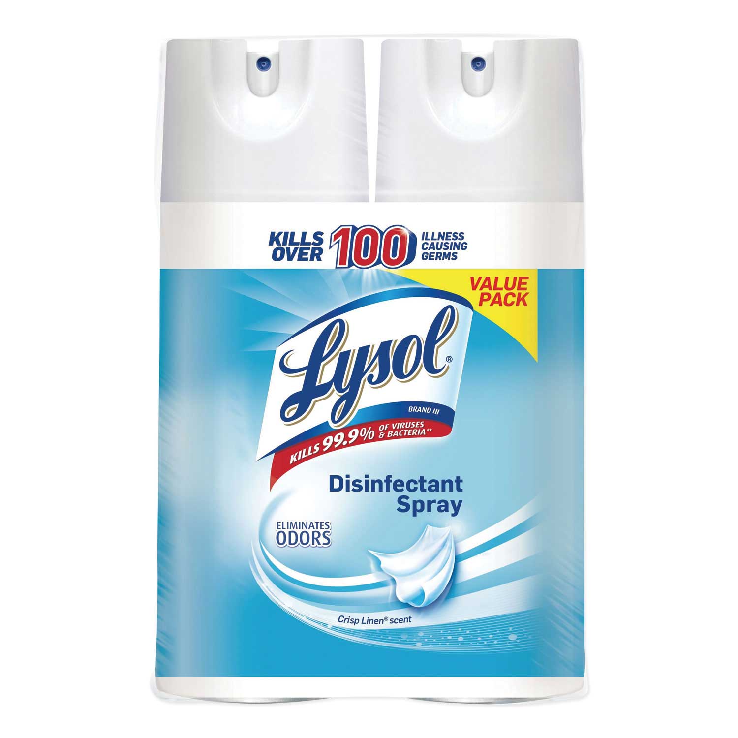Lysol Crisp Linen Disinfectant Spray, 12.5 Ounce Aerosol - 2 per pack ...