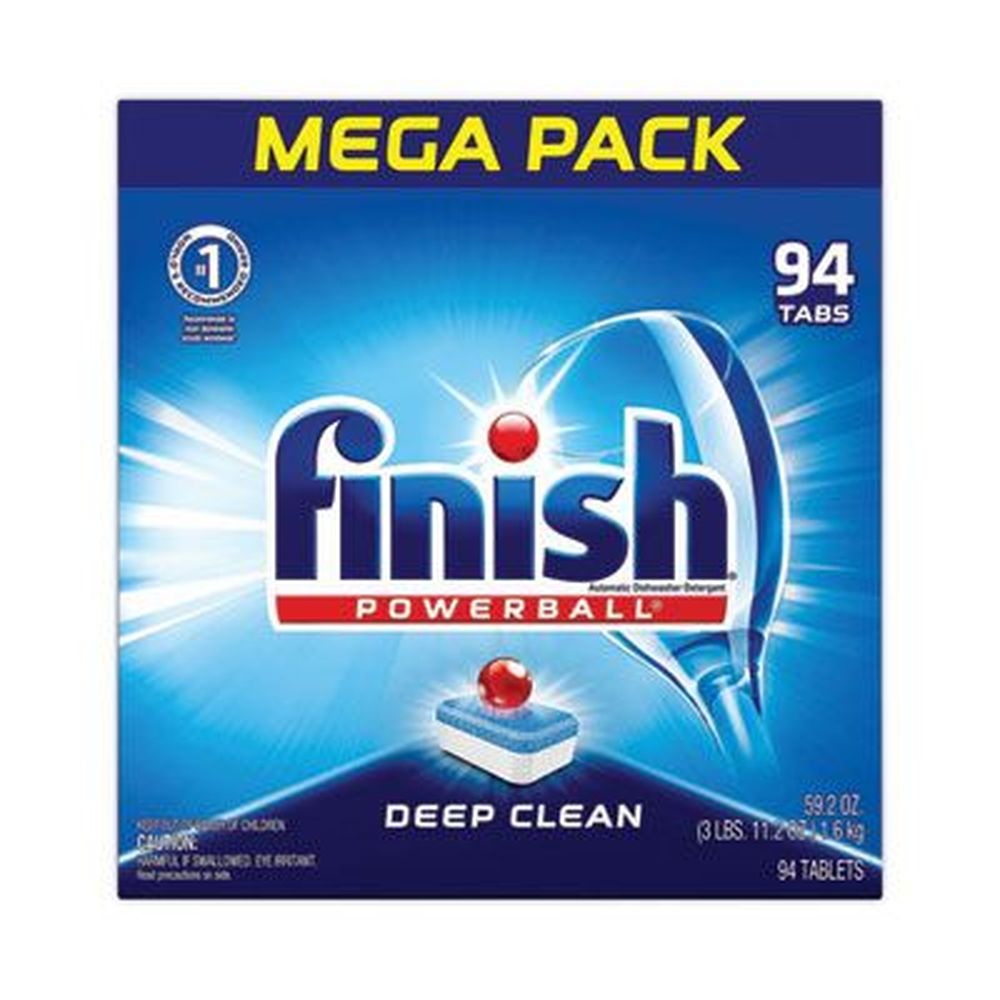 Finish Fresh Scent Powerball Dishwasher Tabs - 94 per box -- 4 boxes ...