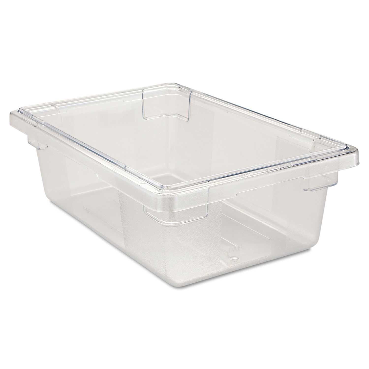 Rubbermaid Commercial Clear Polycarbonate Food Tote Box, 3 1/2 Gallon