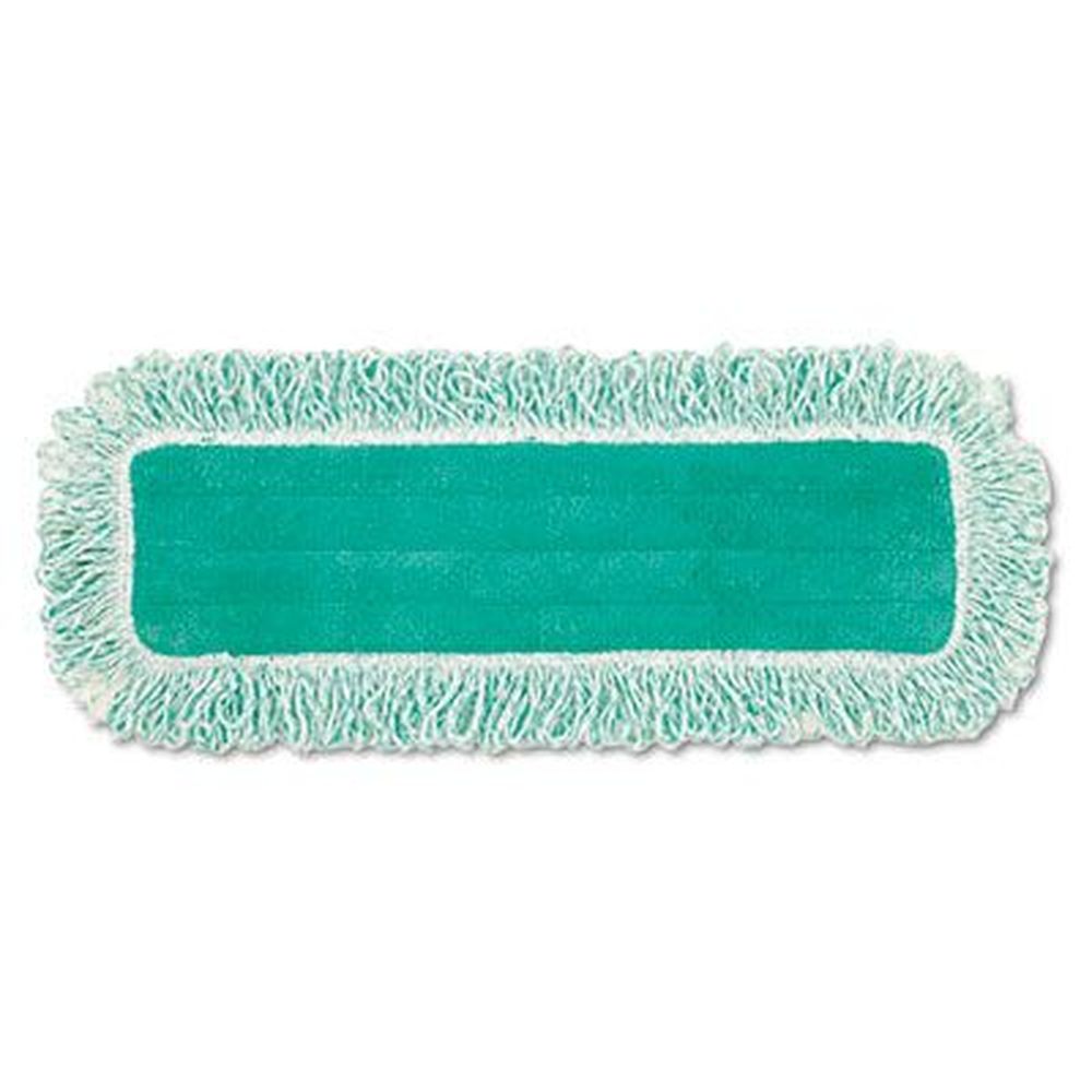 Rubbermaid Commercial Green Microfiber Dust Pad with Fringe, 18 inch ...