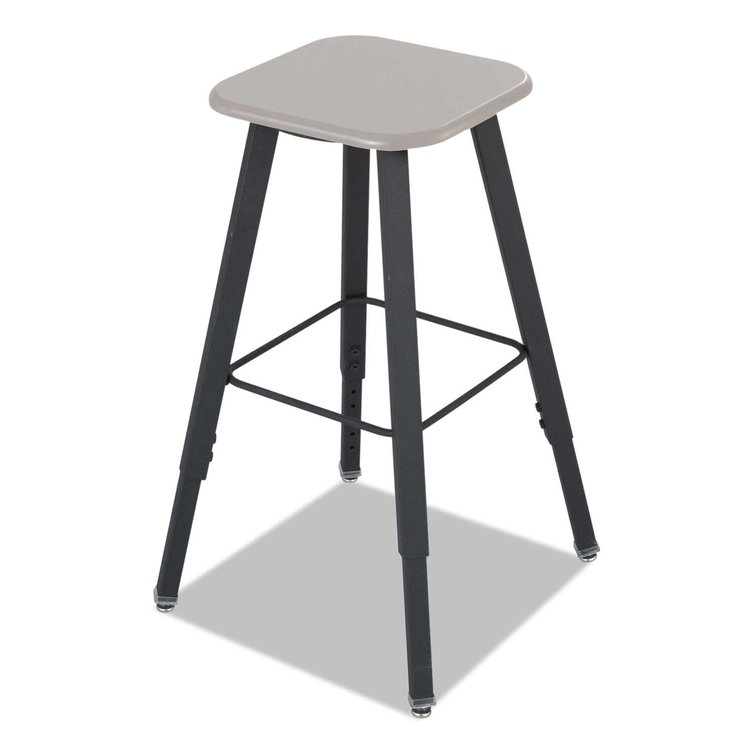Safco AlphaBetter Adjustable-Height Black Seat and Back Student Stool ...
