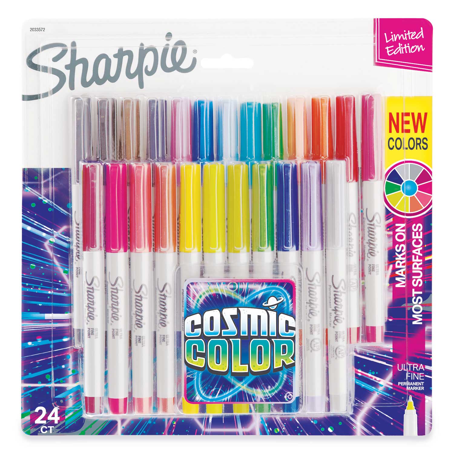 Sharpie Assorted Color Extra-Fine Needle Tip Cosmic Color Permanent ...