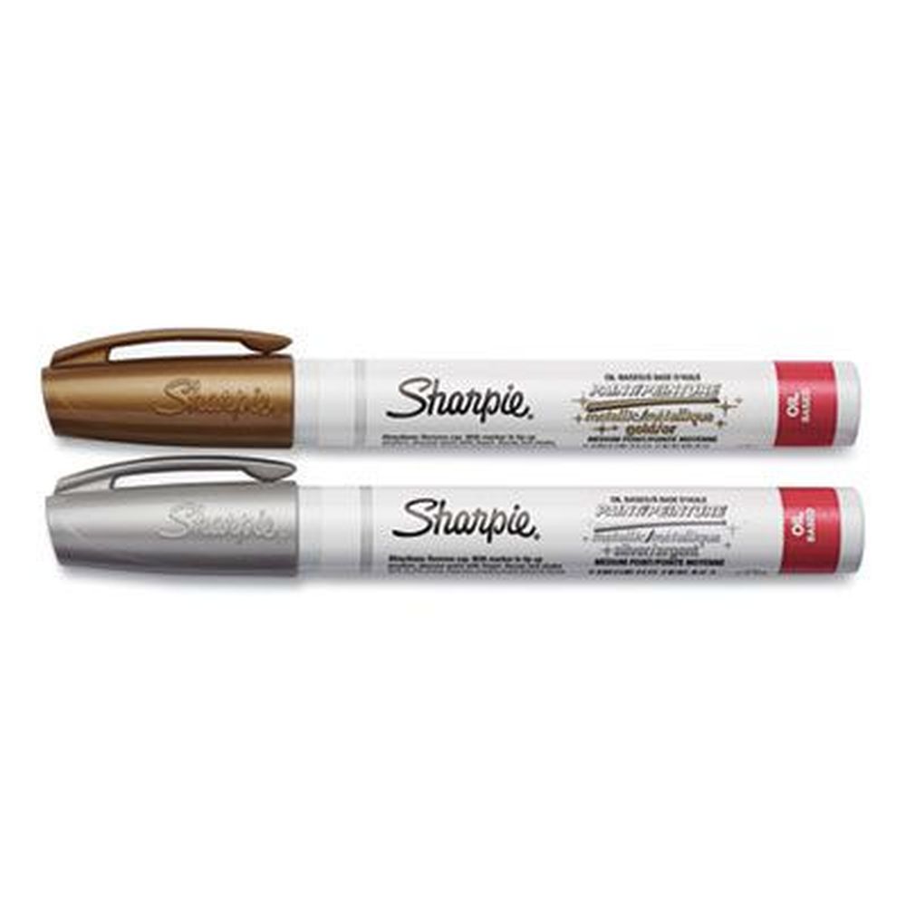 Sharpie Assorted Metallic Colors Permanent Paint Marker with Medium ...