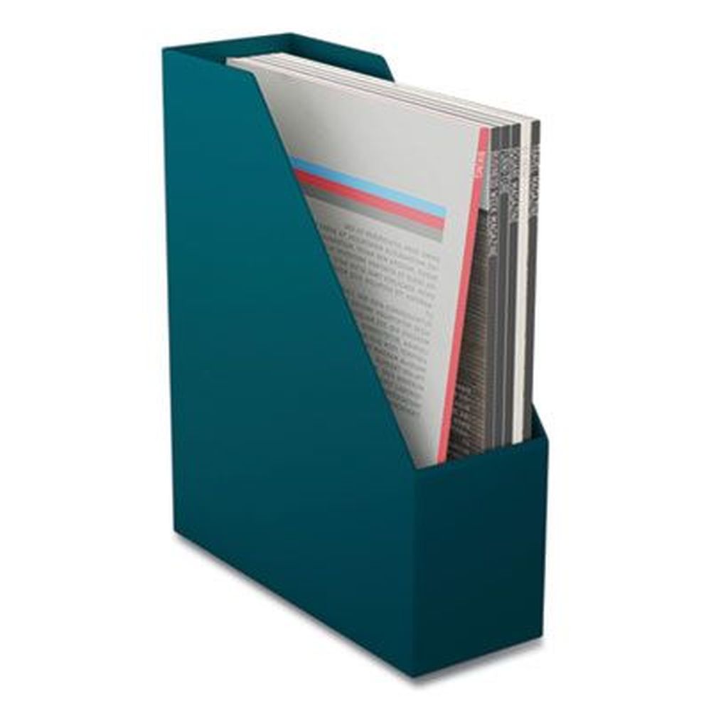 Tru Red Teal Plastic Magazine File, 3.66 x 10.3 x 12.51 inch