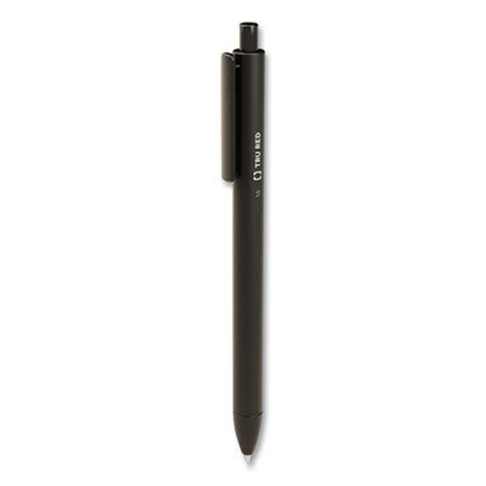 Tru Red Black Ink Black Barrel Bold 1 mm Retractable Quick Dry Gel Pen ...