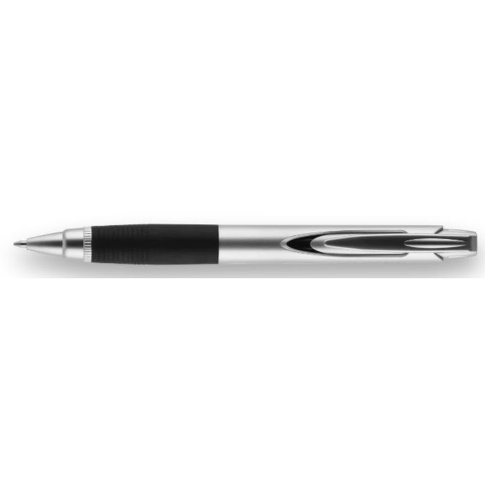 uniball Retractable Black Ink Silver Barrel Bold 1 mm Jetstream Premier ...