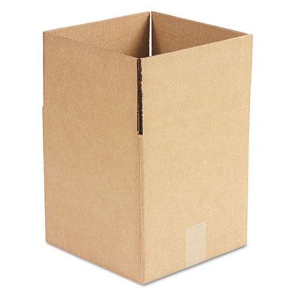 Universal Brown Kraft Large Cubed Fixed Depth Corrugated Shipping Box ...