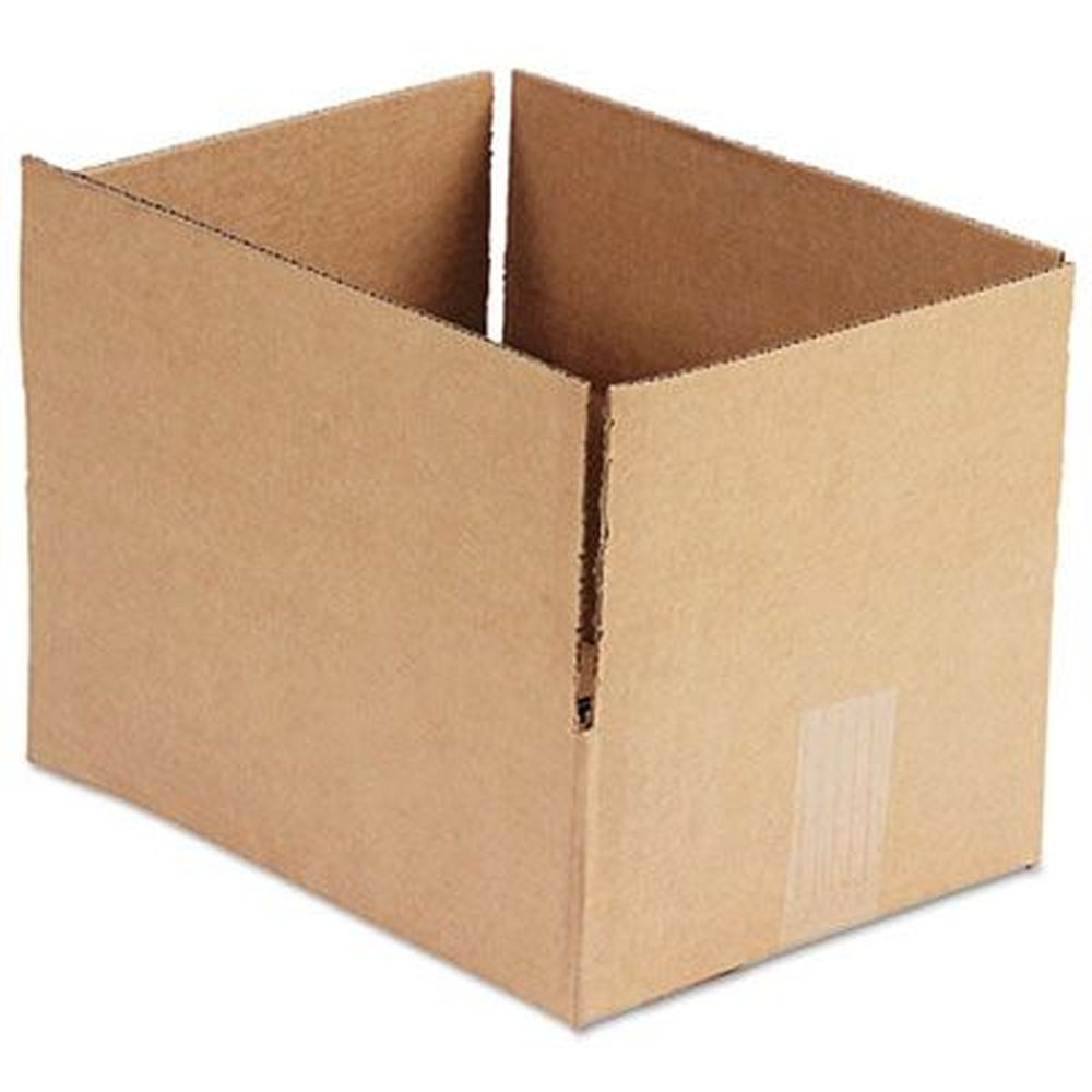 Universal Brown Kraft Medium Cubed Fixed Depth Corrugated Shipping Box ...