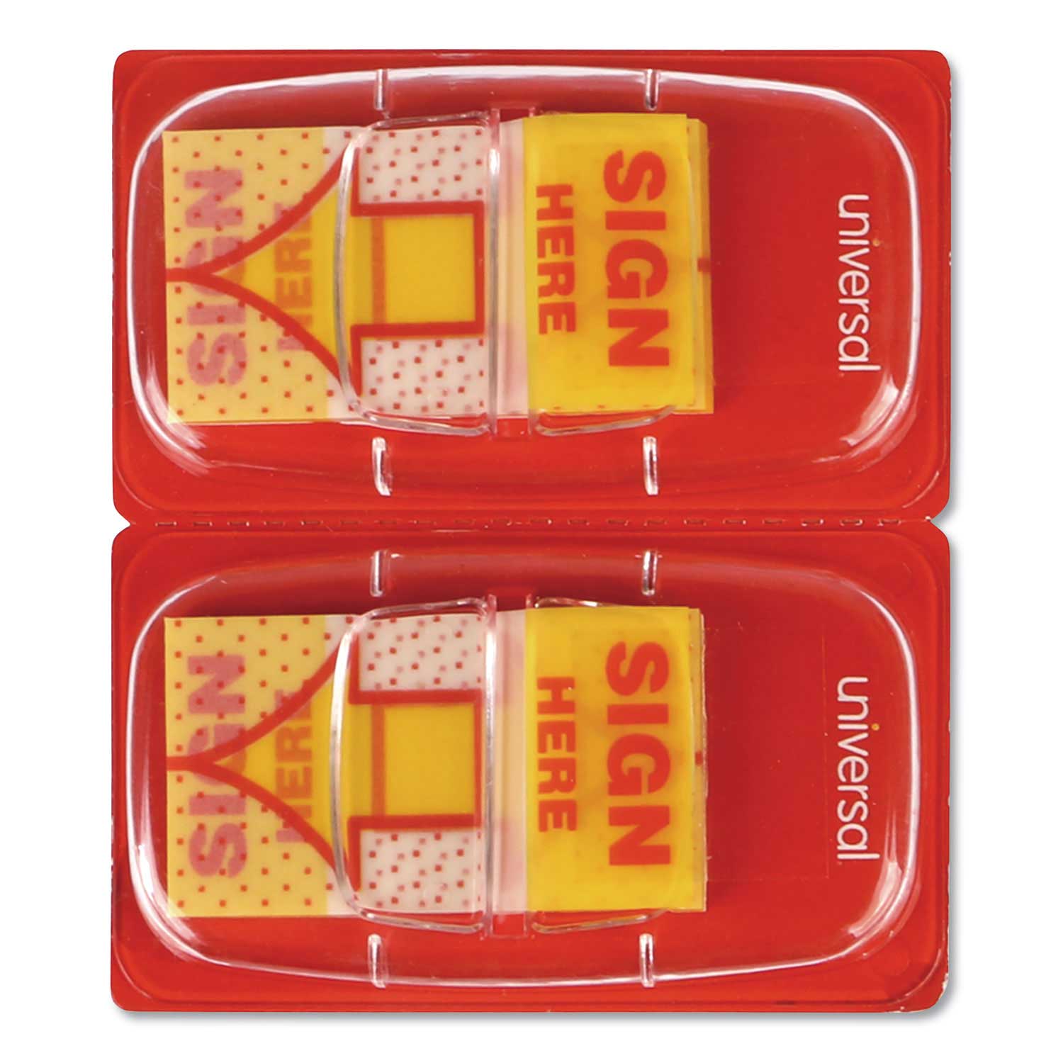 Universal Yellow Sign Here Deluxe Message Arrow Flag, 1 x 1.75 inch ...