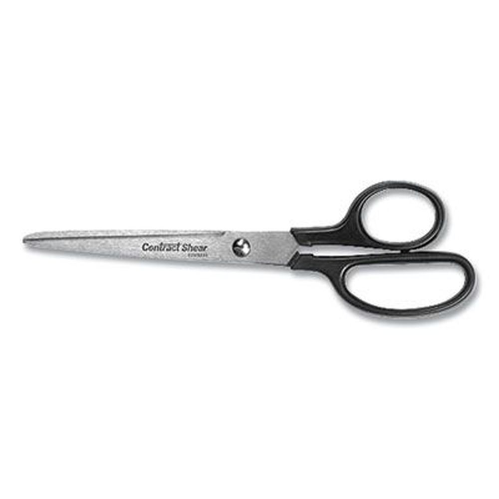 Westcott Contract Stainless Steel Standard Scissor with Black Straight ...