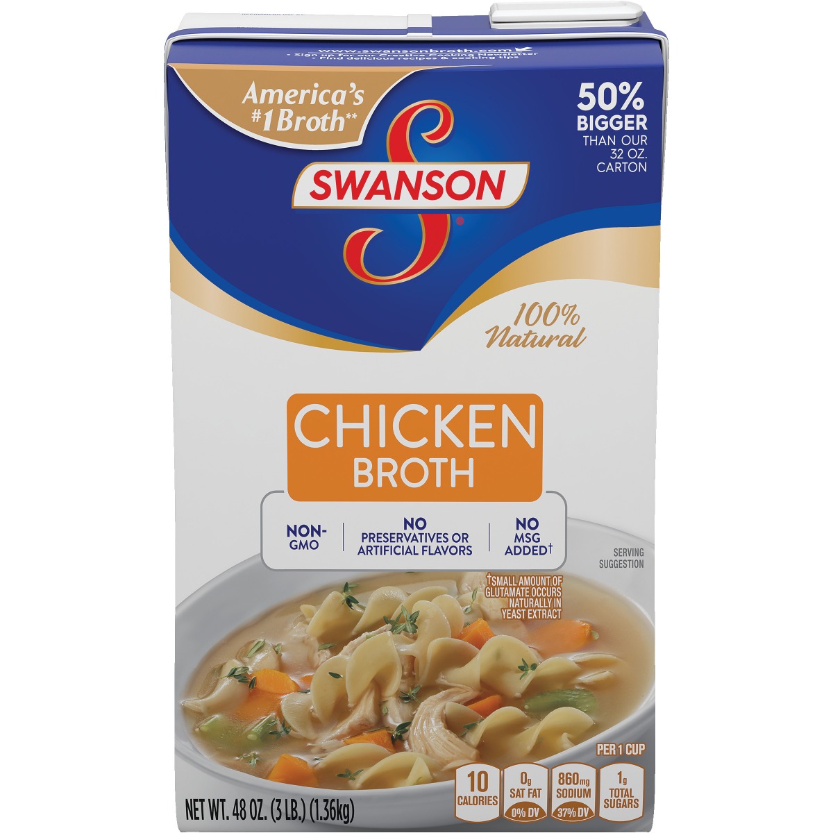 Swanson Chicken Broth, 48 Ounce -- 8 per case | FoodServiceDirect.com ...