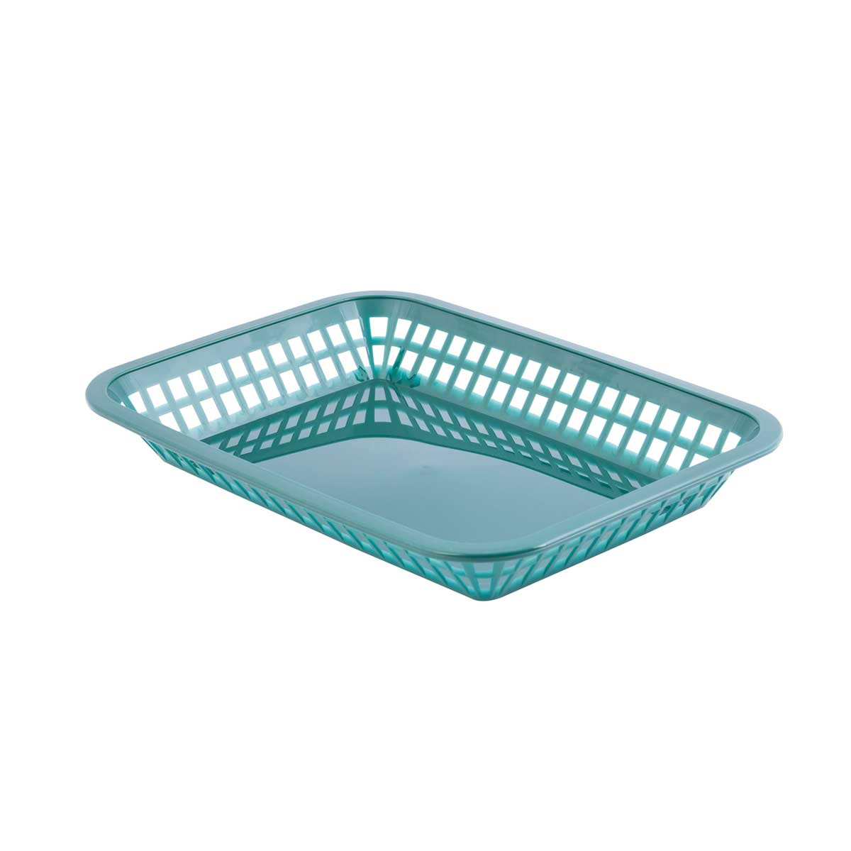 Tablecraft Forest Green Rectangular Grande Basket, 10.75 x 7.75 x 1.5 ...