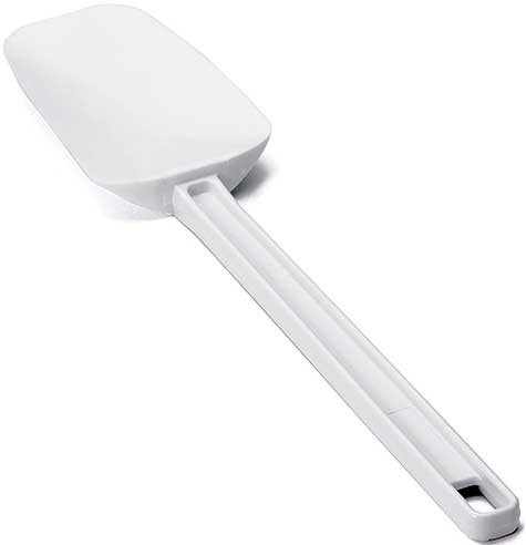 Tablecraft Low Temperature Spoon Spatula with Rubber Blade, 13.5 inch ...