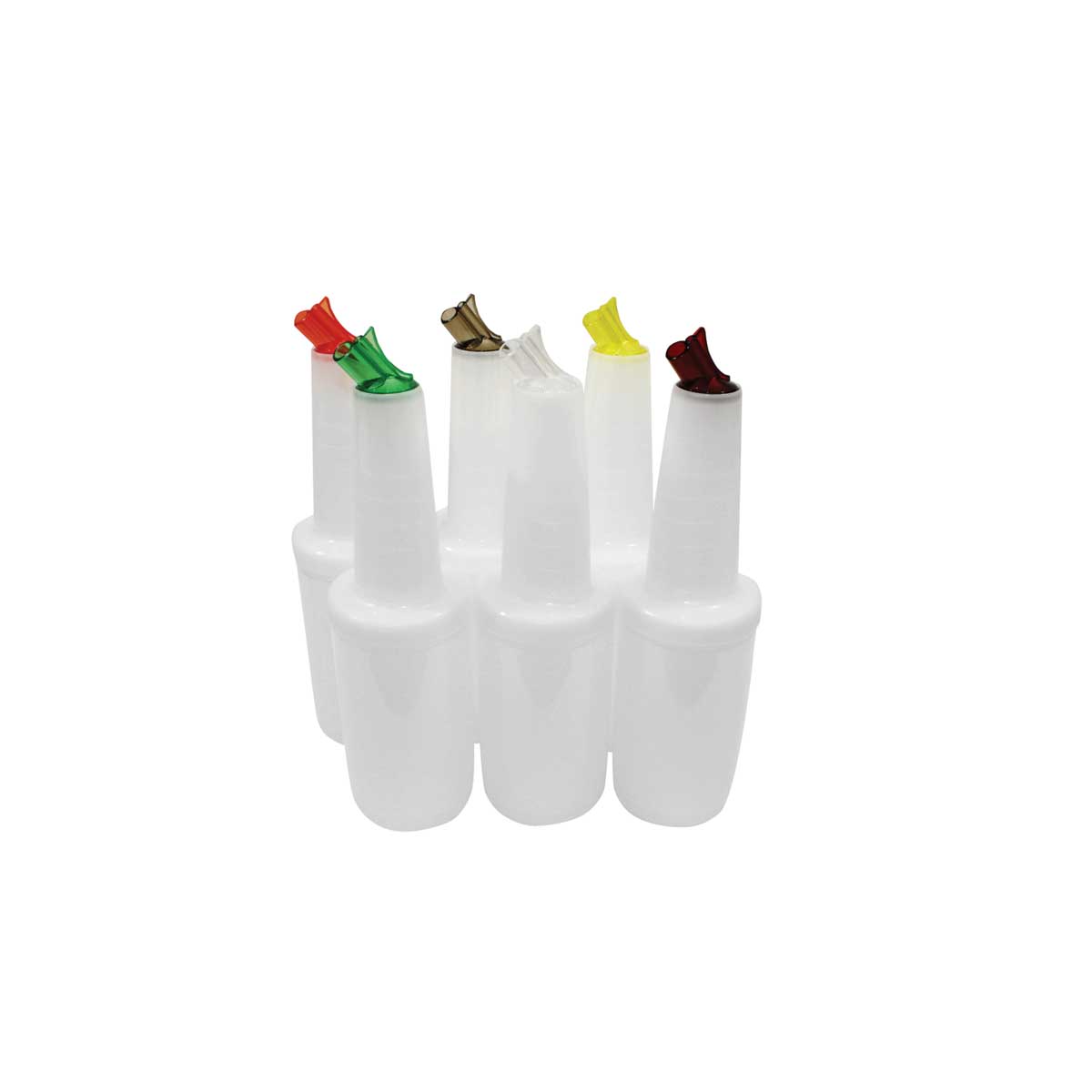 Tablecraft PourMaster Complete 1 Quart White Pour Bottle Kit with ...