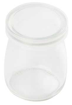 Tablecraft Glass Single Serve Jar with Lid, 4 Ounce Capacity - 12 count ...