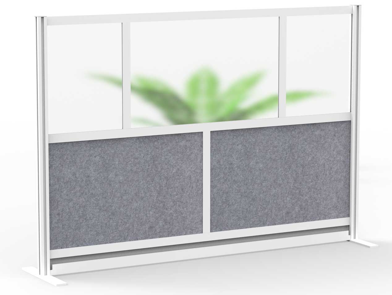 Luxor Modular Room Divider Wall System with 70 x 48 inch Starter Wall ...