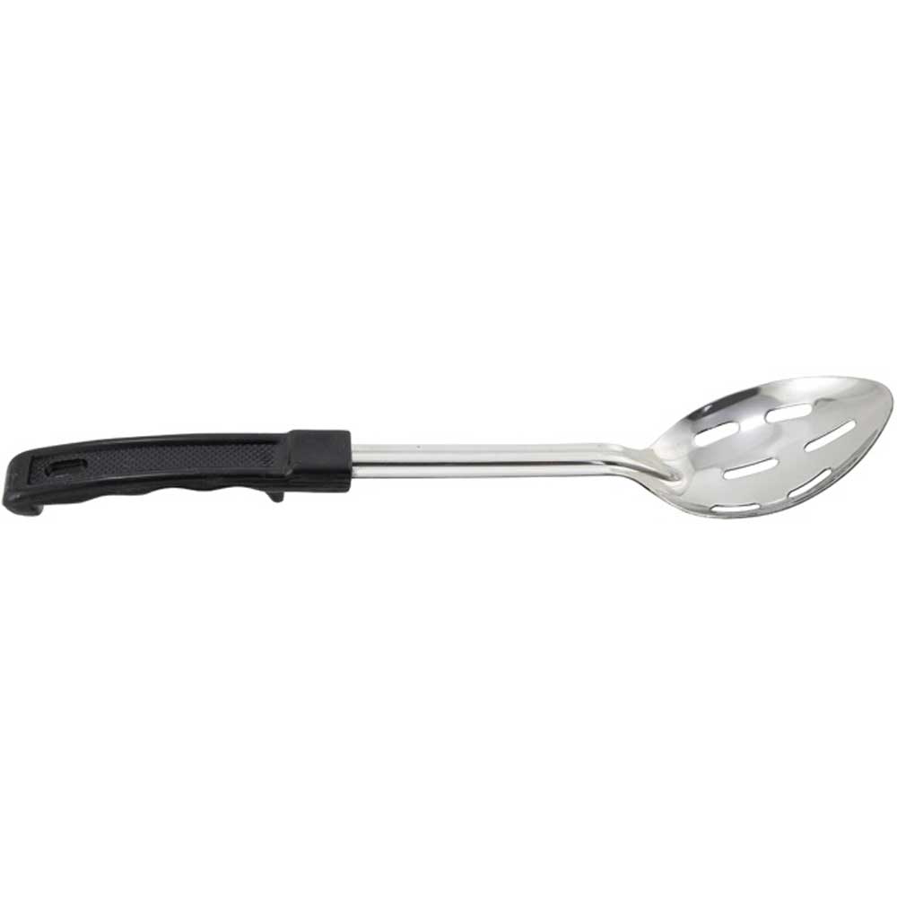 Winco Prime Stainless Steel Slotted Basting Spoon with Plastic Handle ...