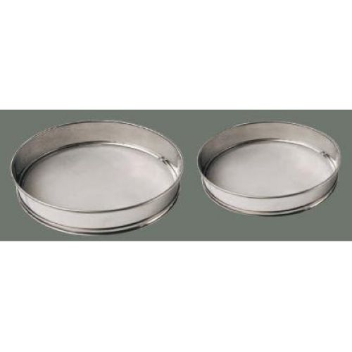 Winco Stainless Steel Rim Sieve with Mesh, 14 inch Diameter.